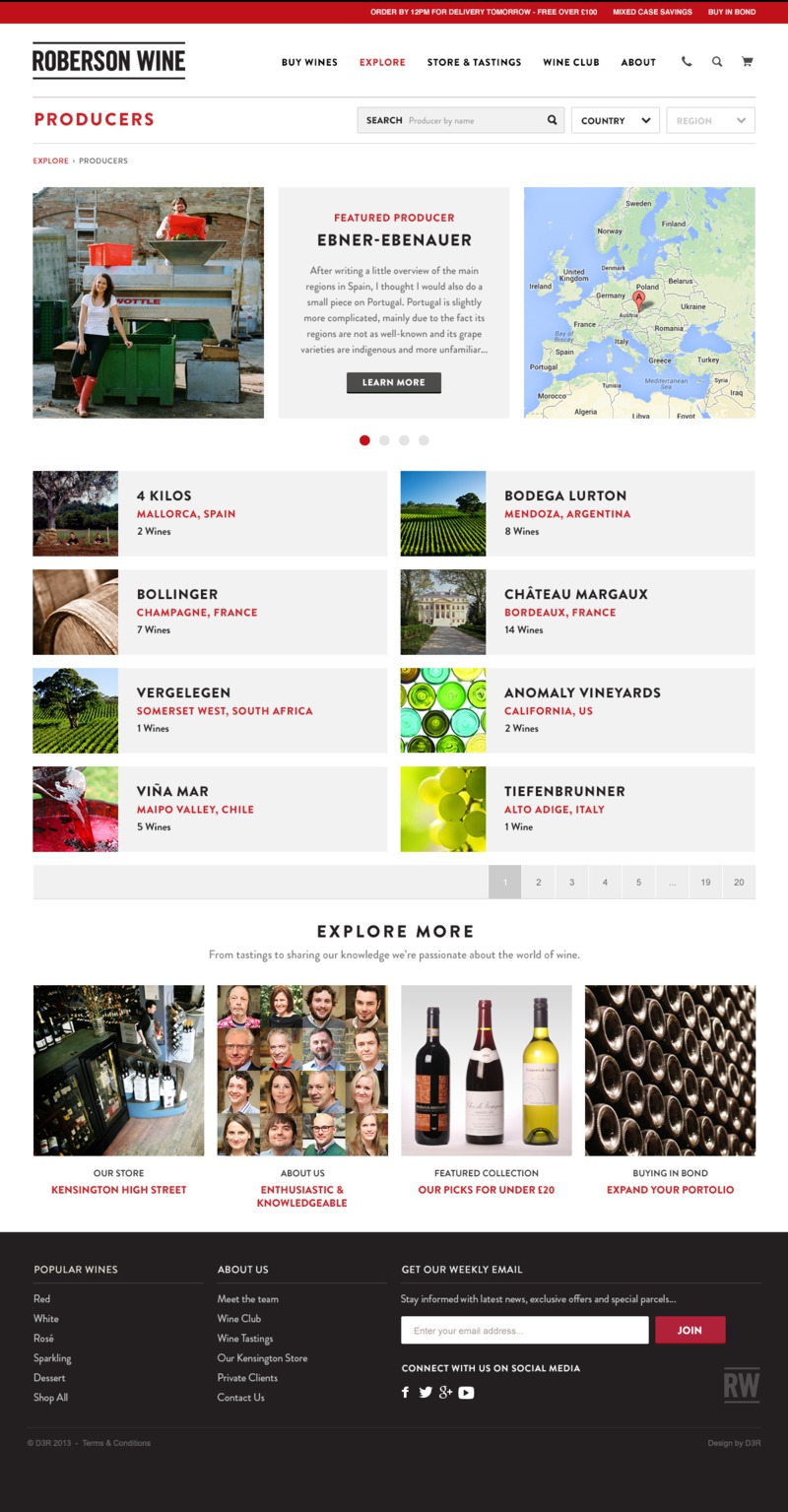 Roberson Wine Design and Front End Development