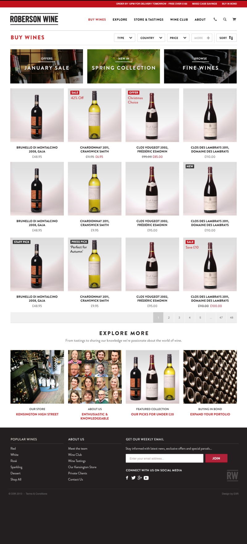 Roberson Wine Design and Front End Development